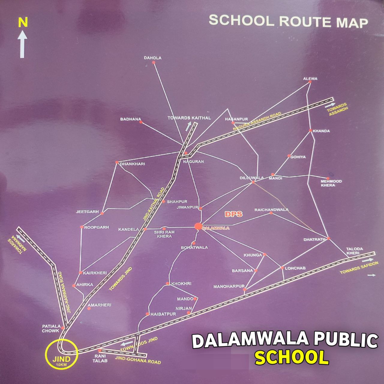 Location Map - DALAMWALA PUBLIC SCHOOL